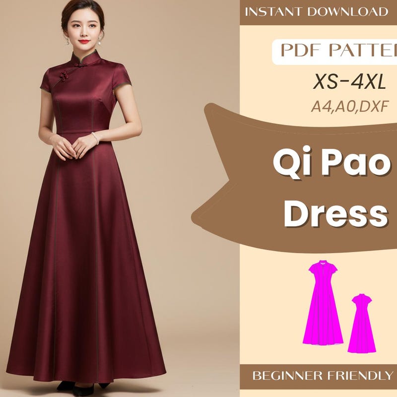 Cheongsam Pattern - Etsy