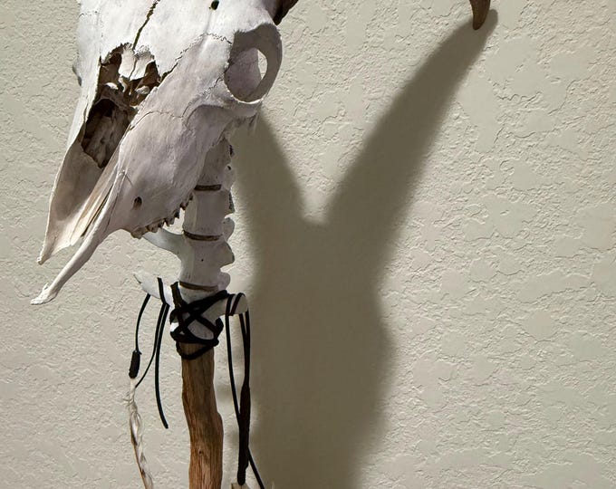 Necromancer Staff - Warlock Staff - Dark Wizard Staff - Handmade With ...