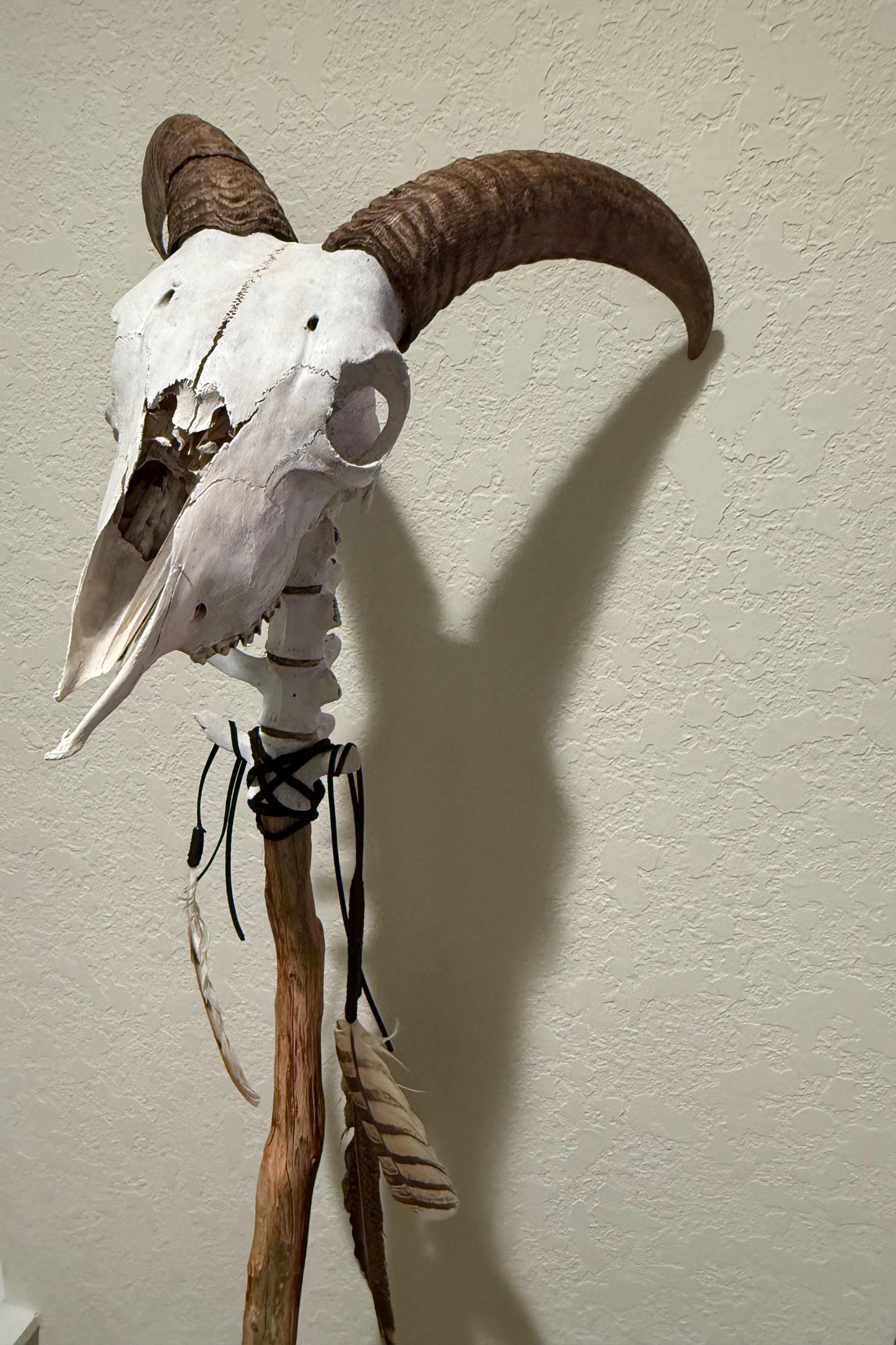 Necromancer Staff - Warlock Staff - Dark Wizard Staff - Handmade With ...