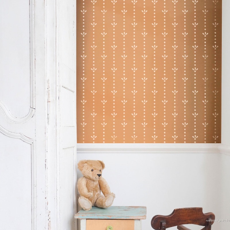Wallpaper Stencil Swedish - Etsy