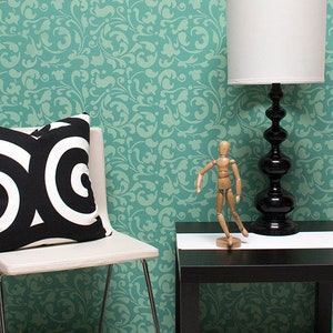 Swirl Vine Design Wall Stencil or Floor Stencil - Decorative Painting ...