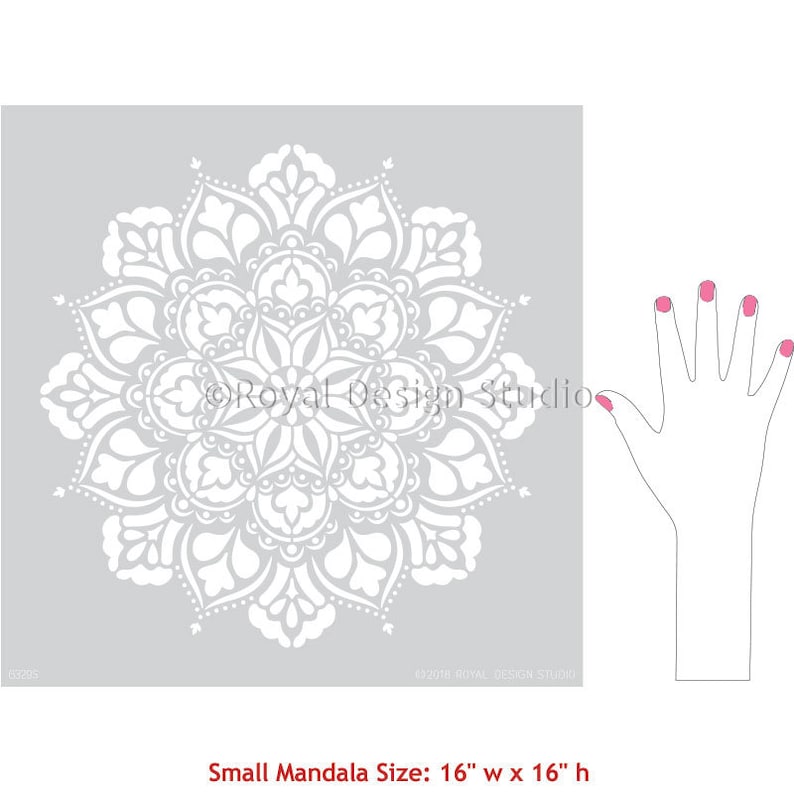 Large Ananda Mandala Stencil – Boho Wall Decor, DIY Art - Etsy