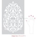 Large Medallion Wall Art Stencil - Moroccan, Middle Eastern, Asian ...