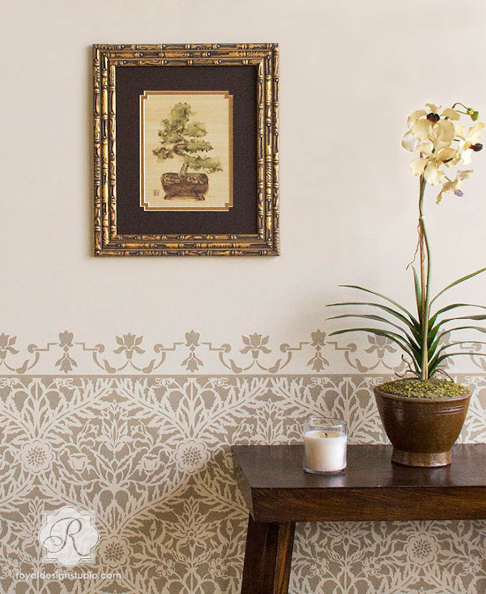 Petite Mughal Moroccan Border Stencil Furniture and Craft - Etsy Australia