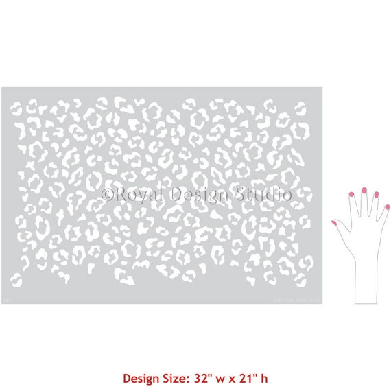 Leopard Wall Stencil
