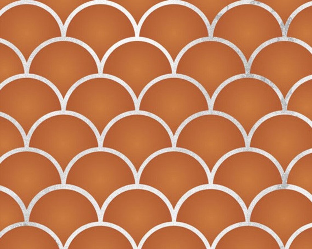 Small Scallops Wall Design Stencil for Painting Craft Projects and ...