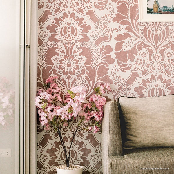 Damask Wall Art - Etsy
