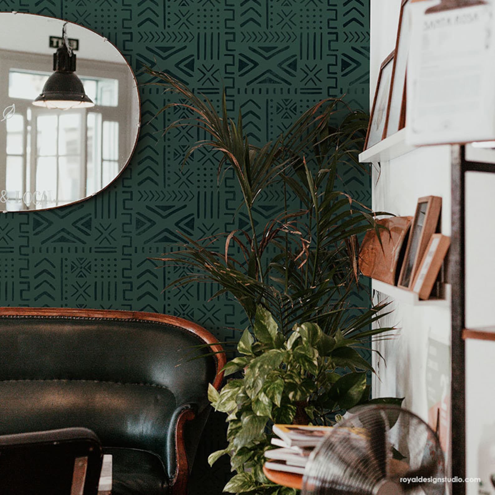 Mali Mudcloth Wall Stencil Tribal Pattern Wall Painting - Etsy Canada