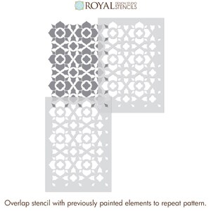 Italian Tile Allover Wall Stencil | Duomo Floor Tile | Large Stencils ...