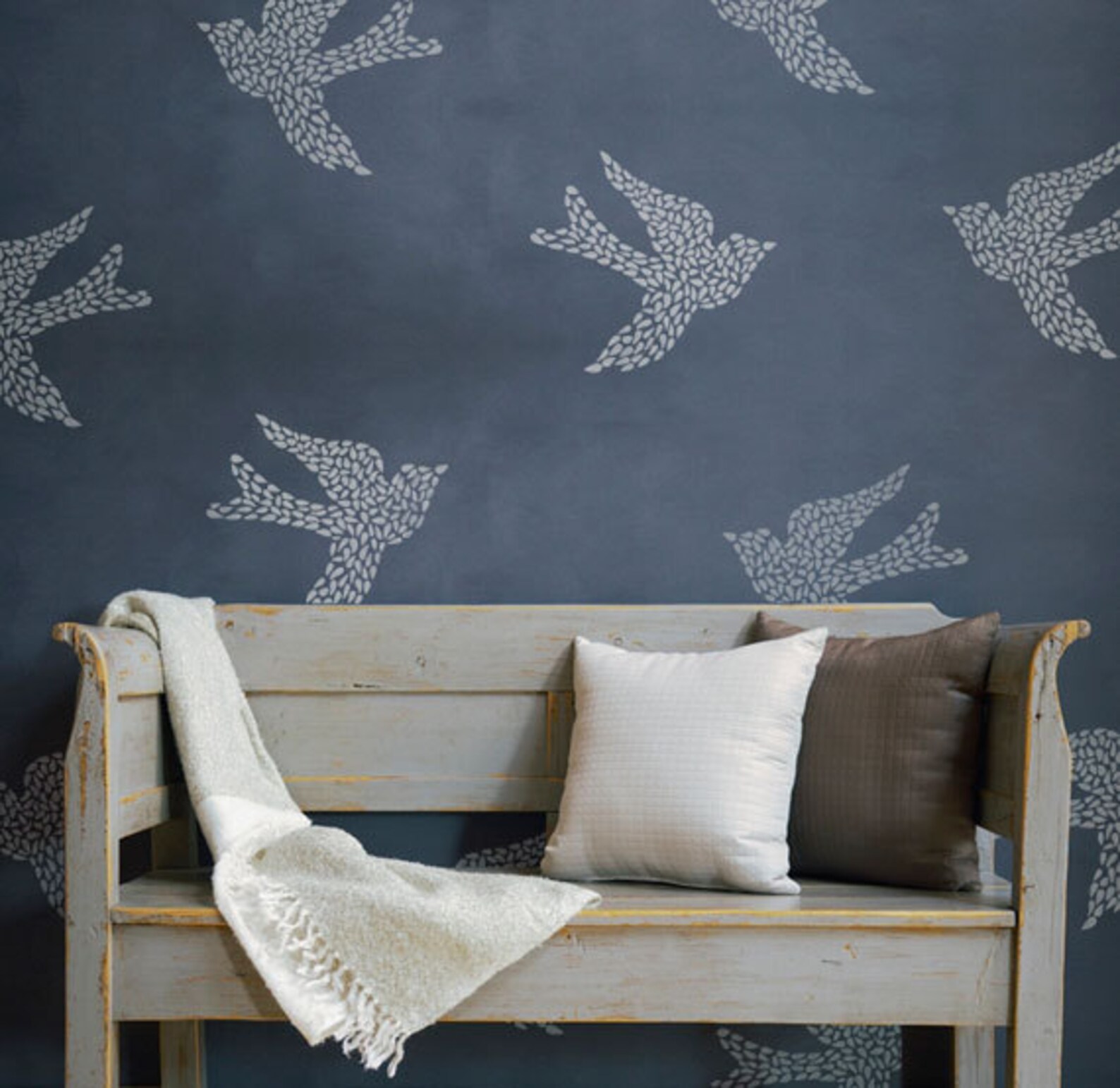 Large Bird Wall Art Stencil Custom Wall Decal Design for - Etsy