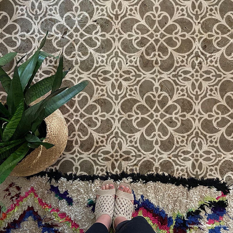 Spanish Tile Stencil - Etsy