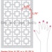 Furniture or Wall Stencil Small Hollywood Squares Allover Stencil ...