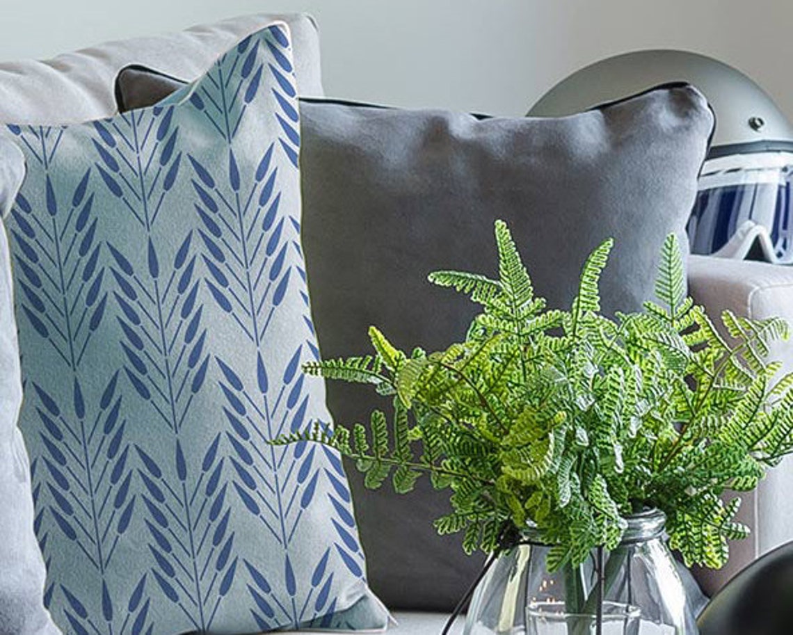 Modern Feather Furniture Stencil Pattern for Painting DIY - Etsy