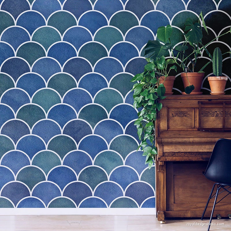 Scallop Tiles - Etsy