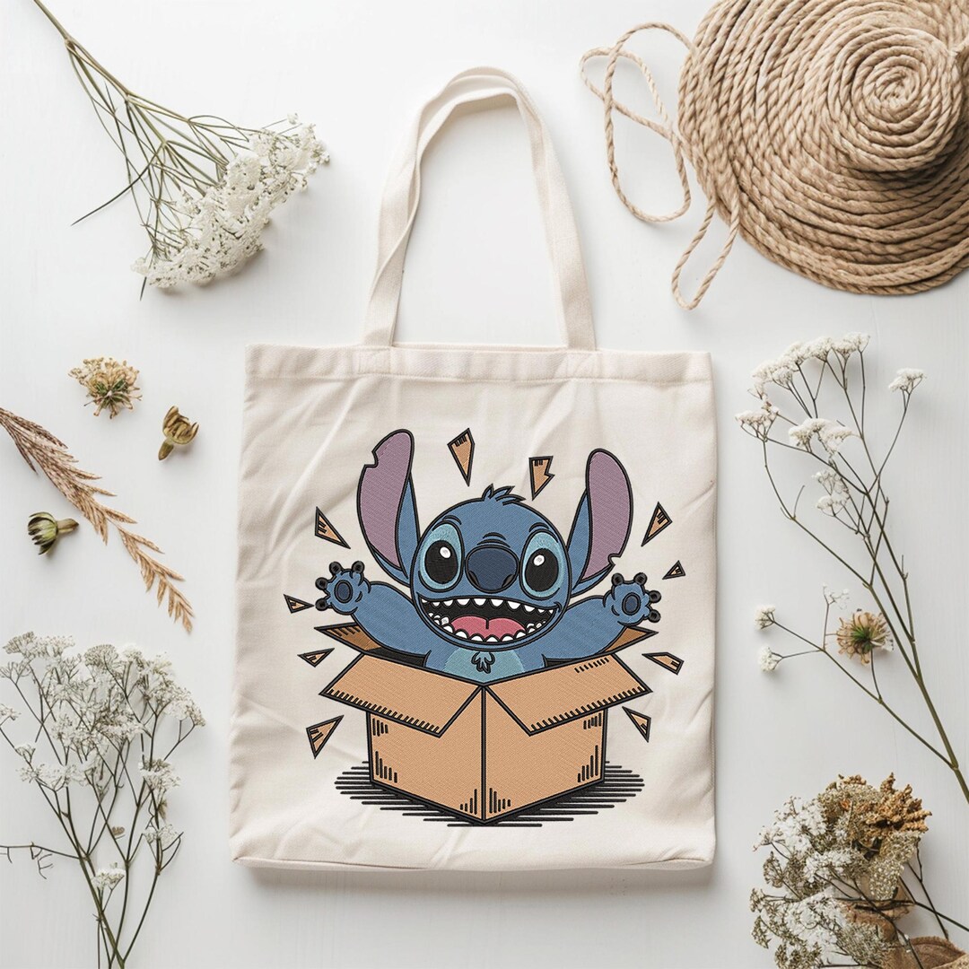 Alien Box Embroidery Design, Cartoon PES DST EXP File (digital Download ...