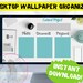 Simple Teal Desktop Organizer Wallpaper Desktop Blogger Organizer ...
