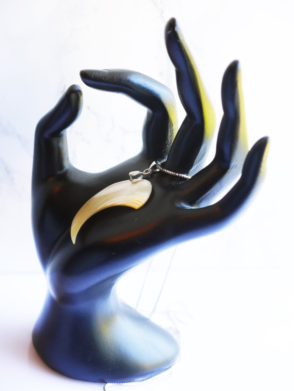 One of a Kind Vintage Antique Crescent Shell Recycled Beach Necklace on ...