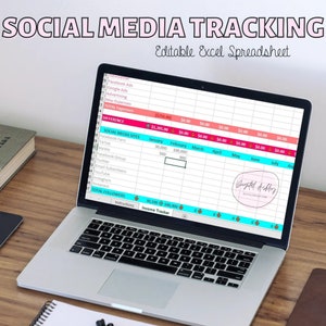Customizable Blog Business Income Expense Social Tracker Excel ...