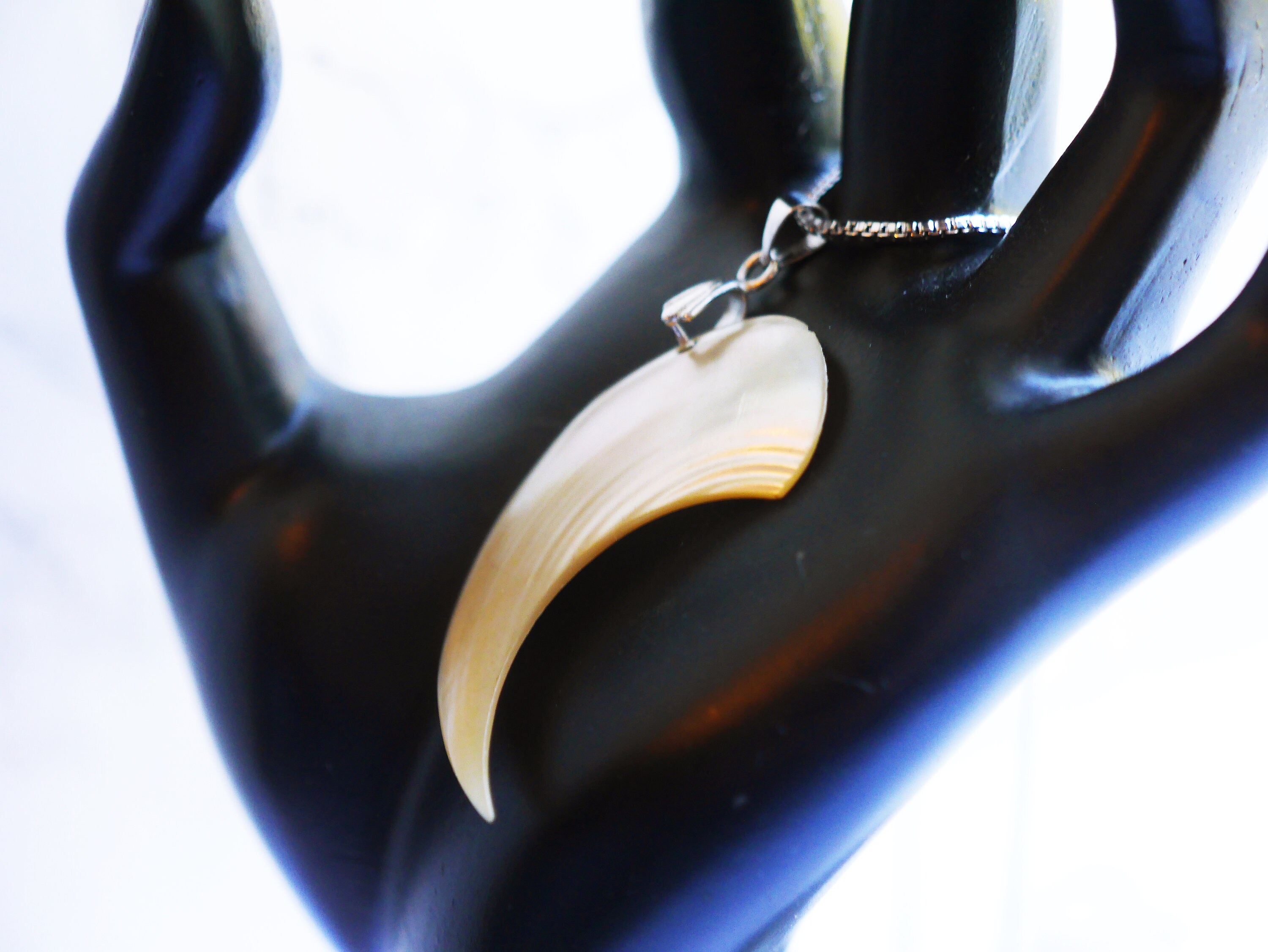 One of a Kind Vintage Antique Crescent Shell Recycled Beach Necklace on ...