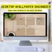 INSTANT DOWNLOAD - Natural Wood Desk Desktop Organizer Wallpaper ...