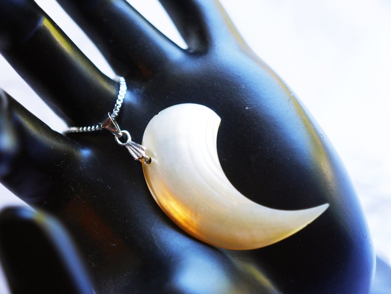 One of a Kind Vintage Antique Crescent Shell Recycled Beach Necklace on ...