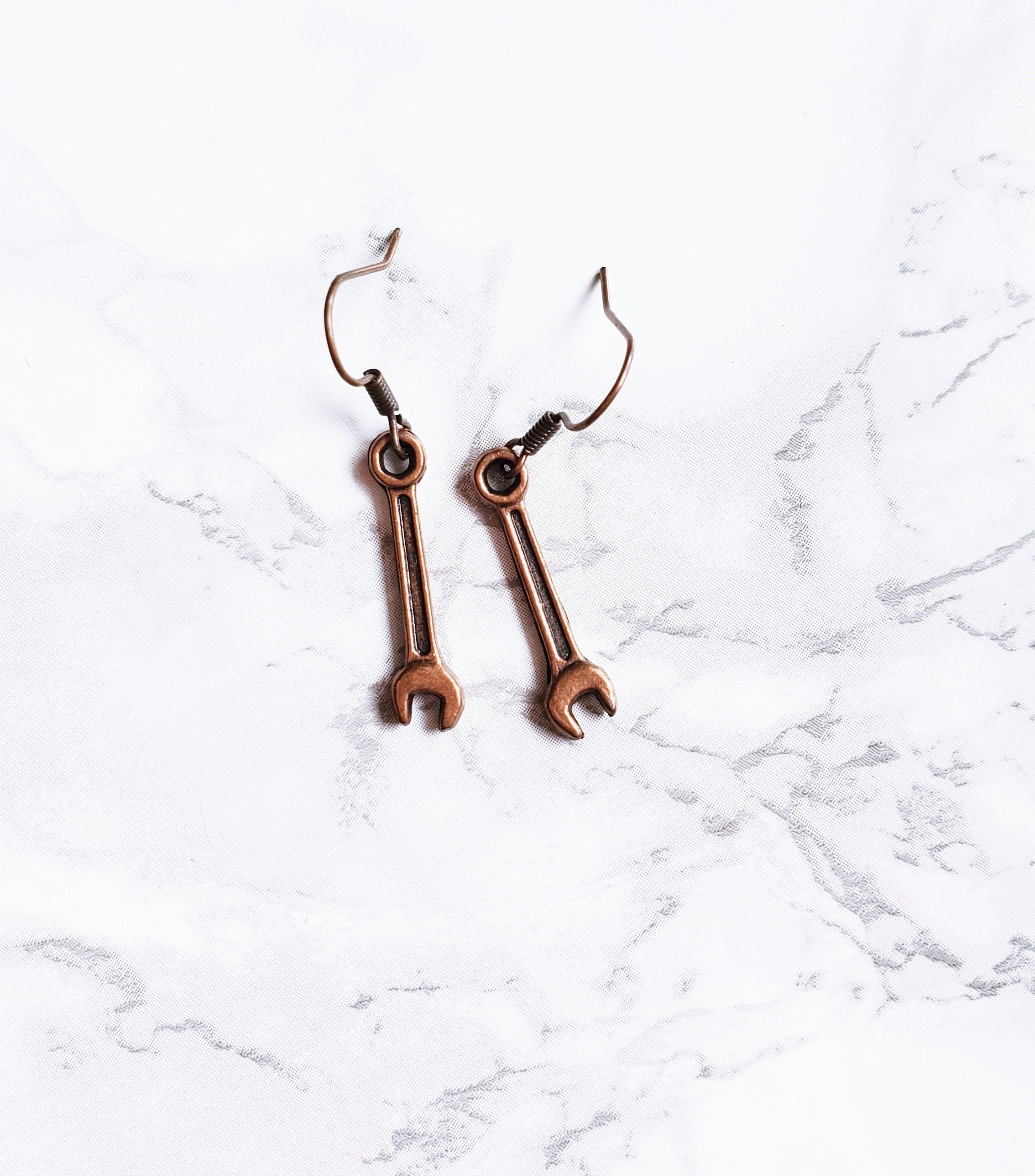 PIERCED Mechanics Wrench Tool Dangle Fashion Costume Copper Bronze ...