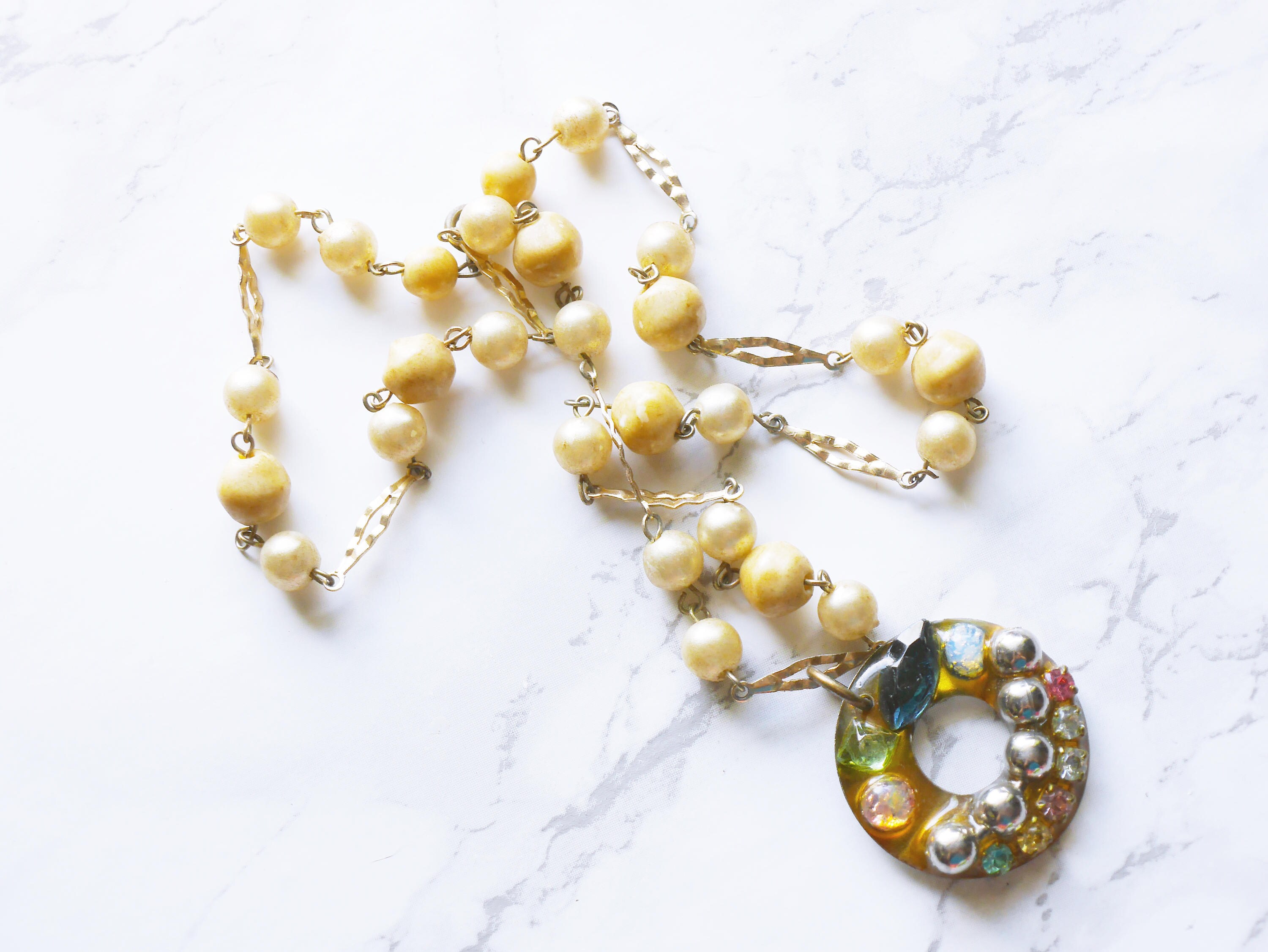 Recycled One of a Kind Handmade Beaded Rhinestone Trinket - Etsy