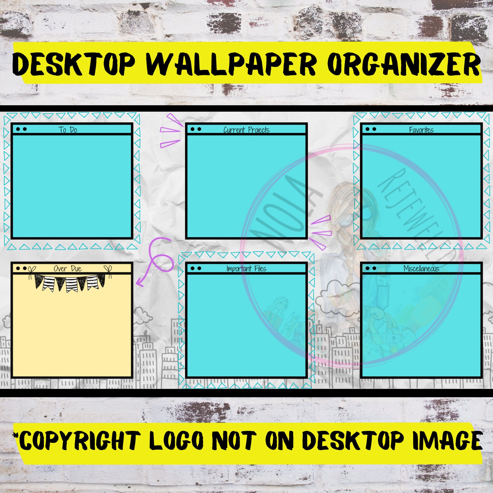 Paper Notes Desktop Organizer Wallpaper Desktop Notes Blogger Organizer ...