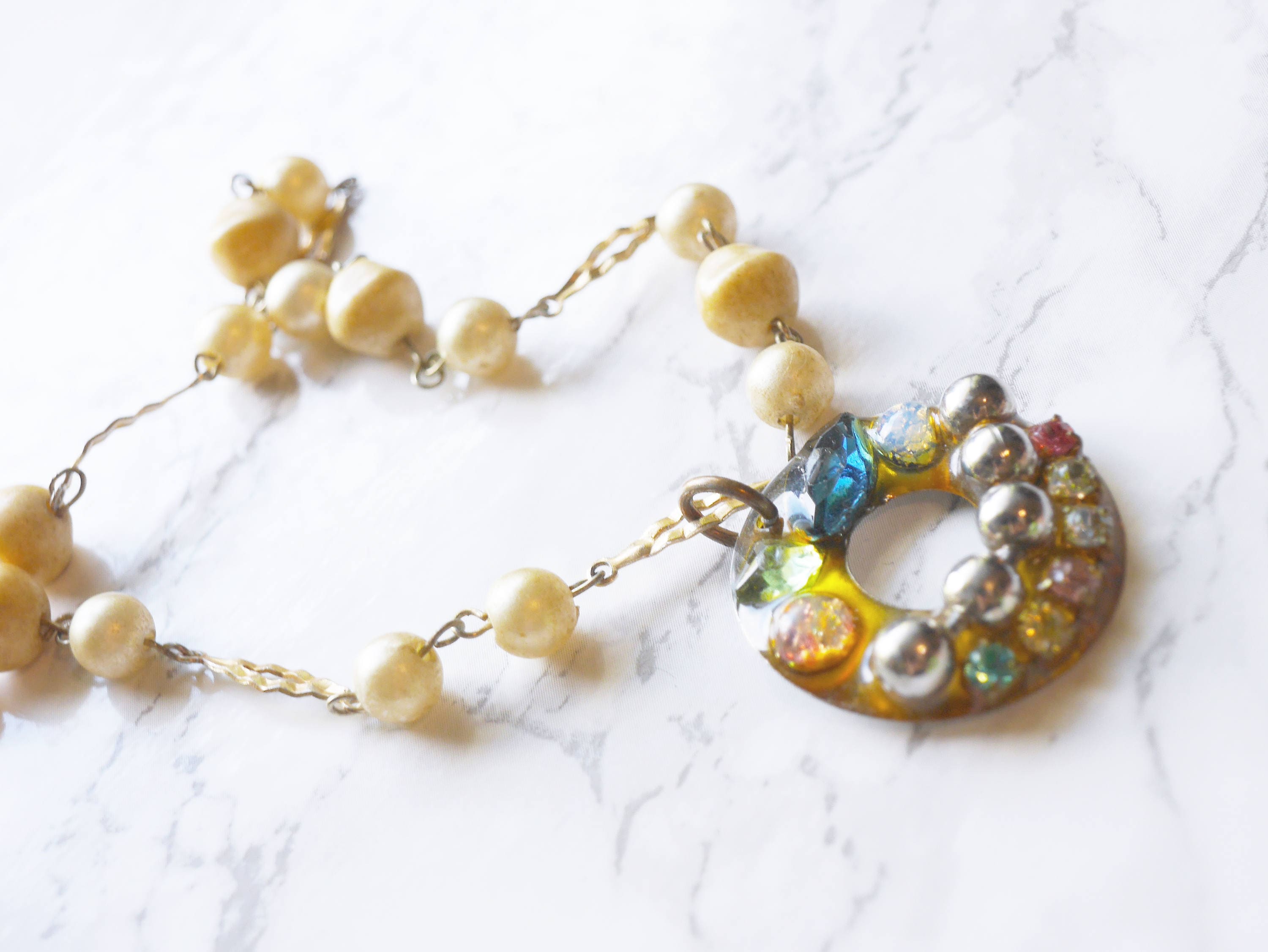 Recycled One of a Kind Handmade Beaded Rhinestone Trinket - Etsy