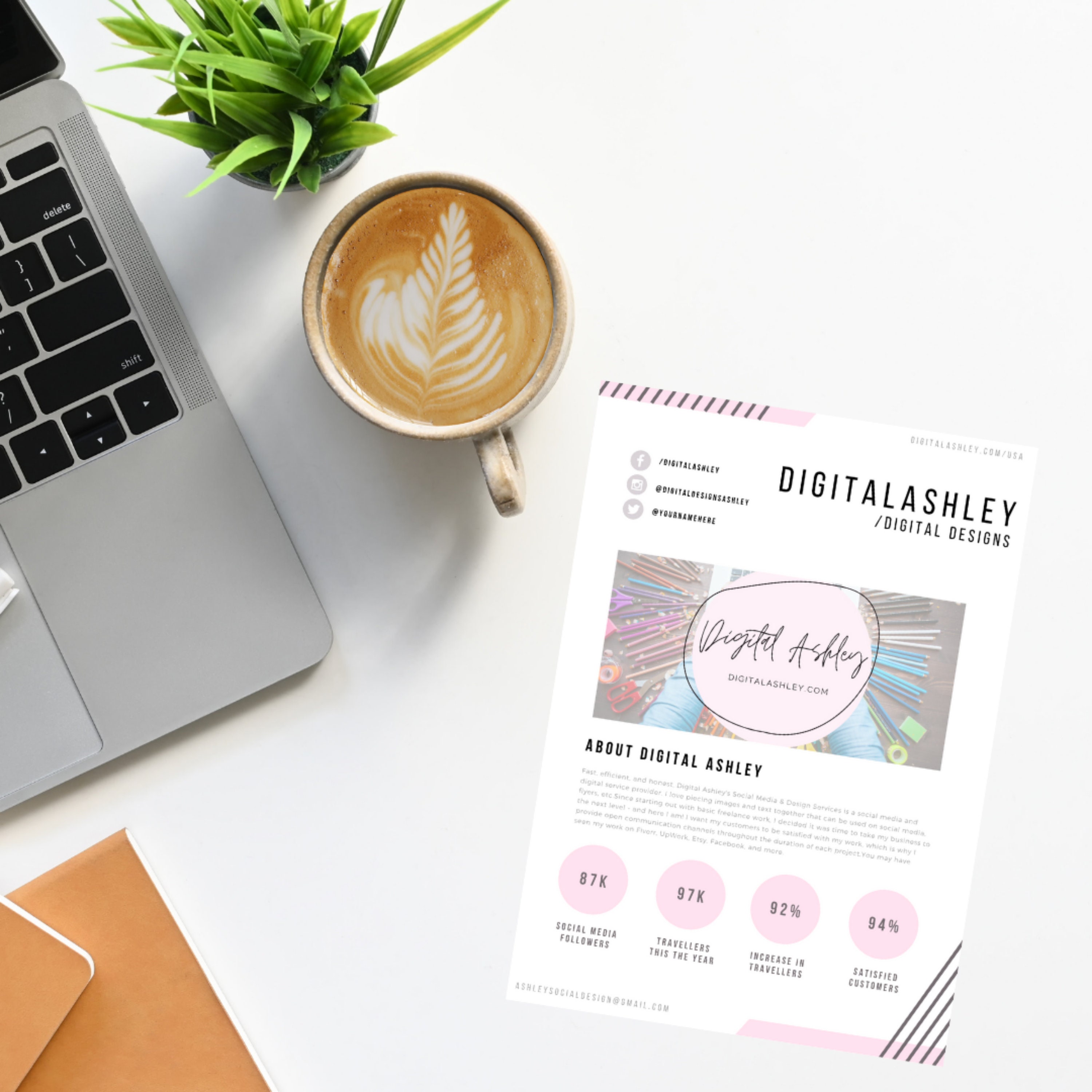 Single Page Customizable Pre-made Layout Customized Media - Etsy