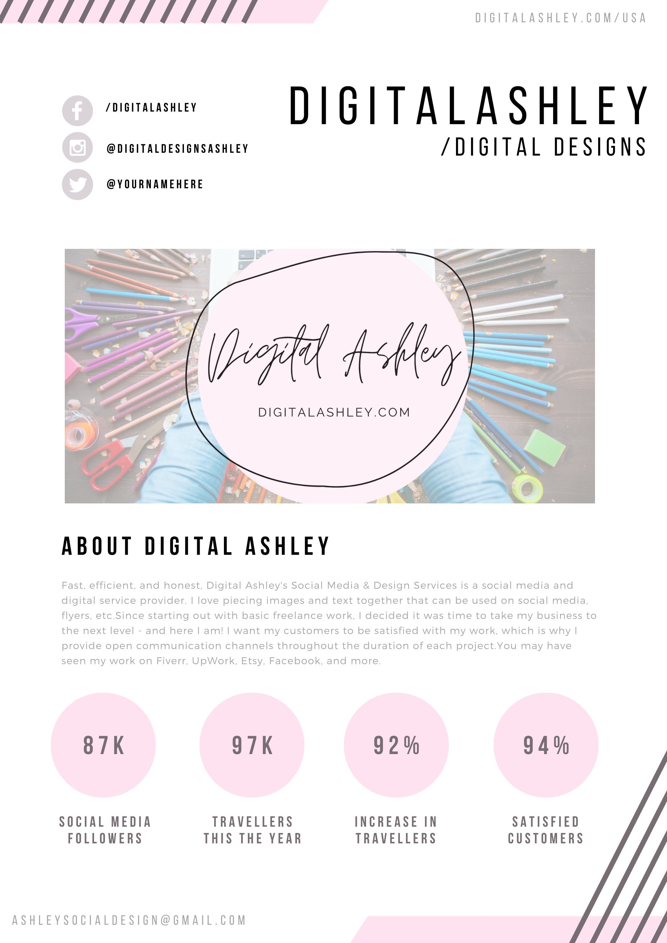 Single Page Customizable Pre-made Layout Customized Media - Etsy