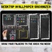 Chalkboard Desktop Organizer Wallpaper: Computer Background (digital ...