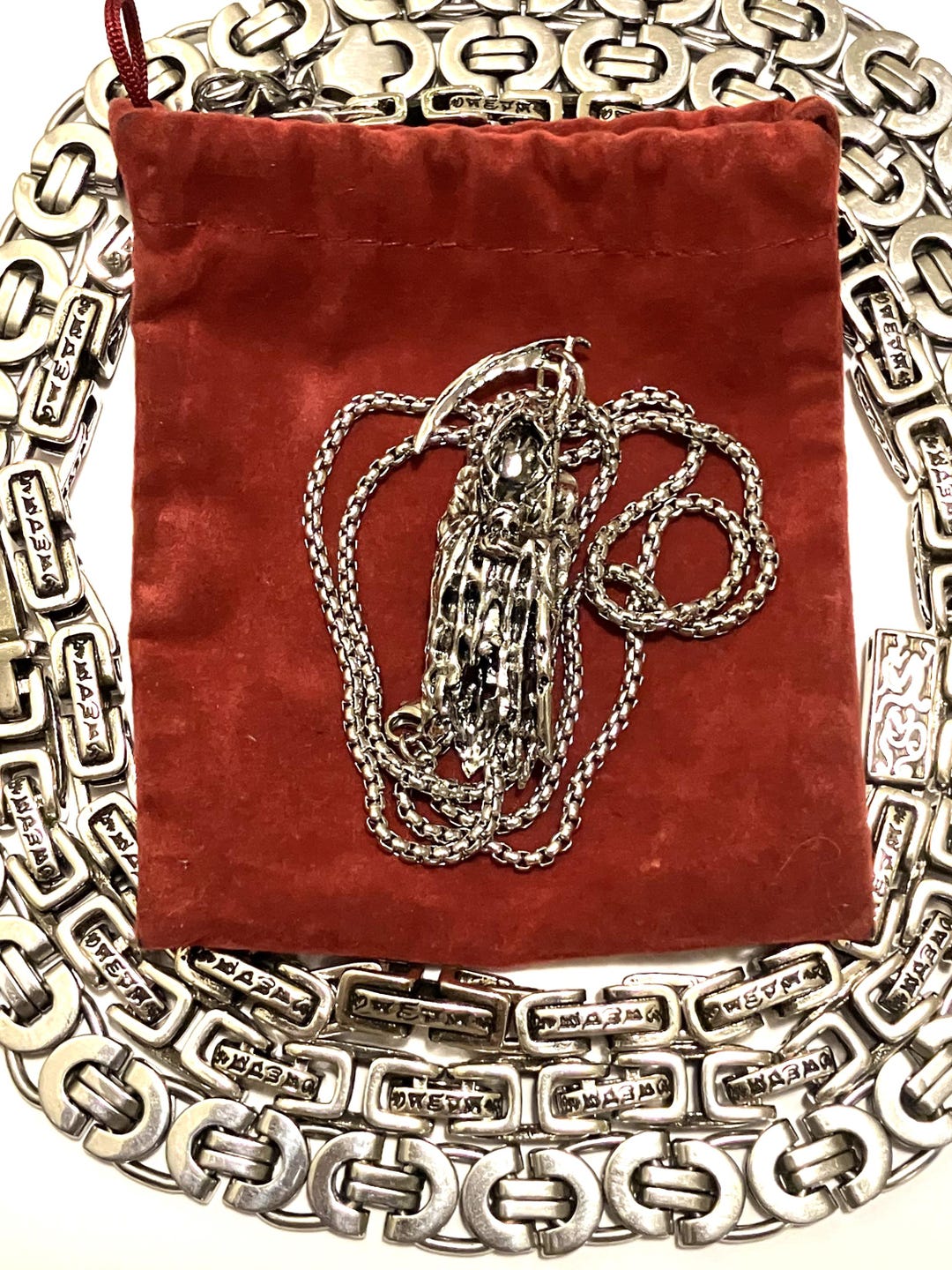 Metaphysical Metal Azrael (grim Reaper) Pendant - Etsy