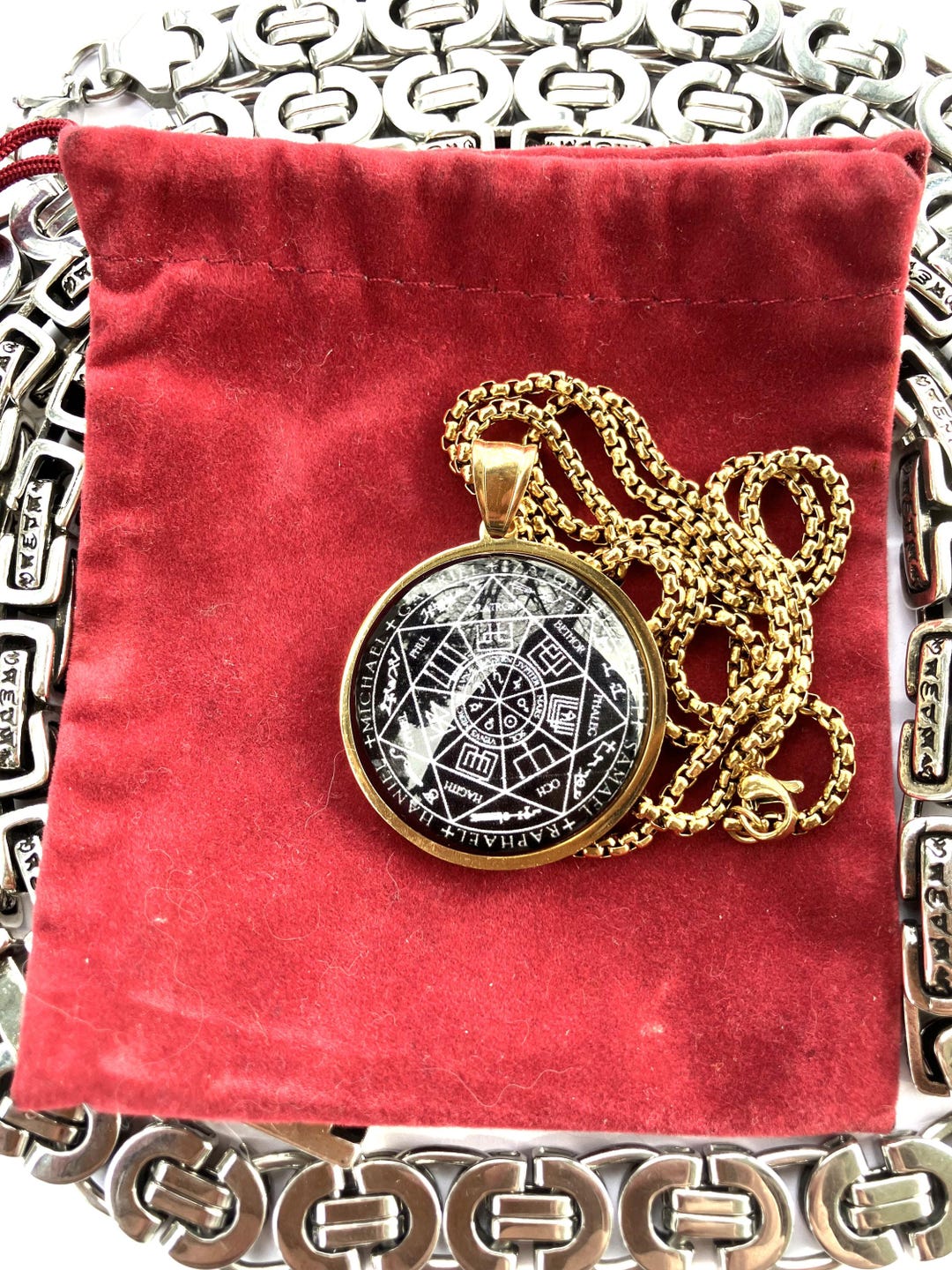 Divinely Blessed Seal of the Seven Archangels Pendant - Etsy