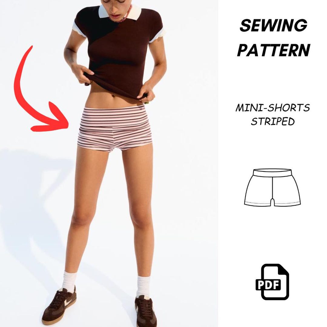 Women’s Micro Shorts Sewing Pattern – Beginner-friendly Summer Shorts ...