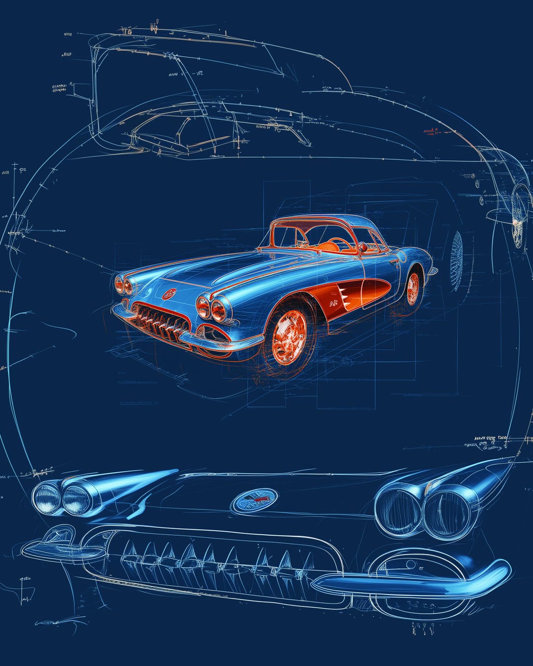 1960s Chevrolet Corvette Stingray - Digital Download - Etsy