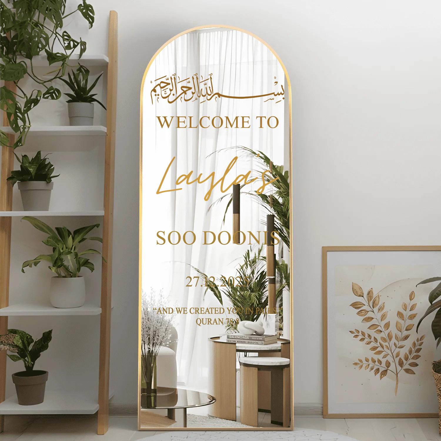 Soo Doonis Welcome Sticker: Somali Wedding Mirror Decor - Etsy