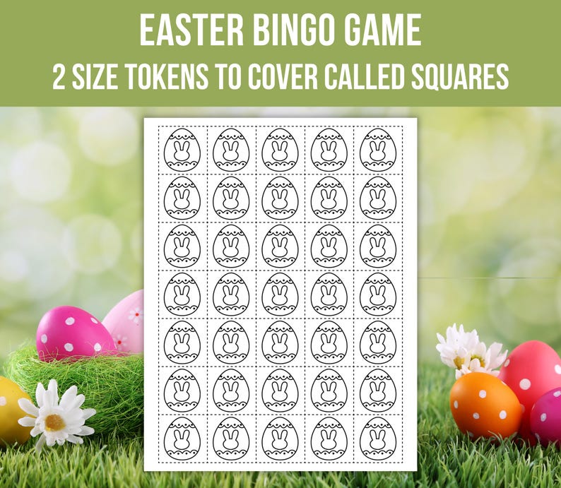 Easter Bingo, 30 Printable Easter Bingo Cards, Easter Activity for Kids ...