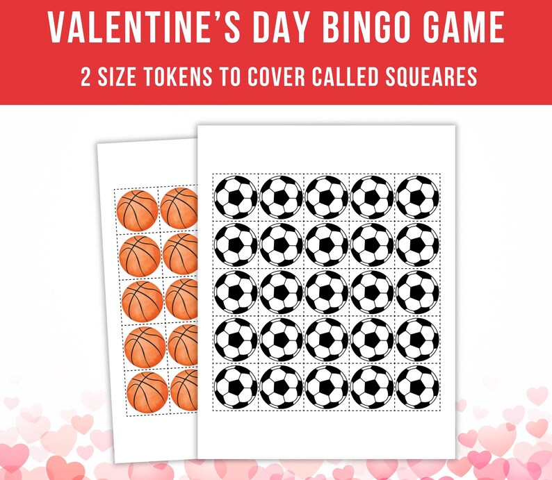 Valentine’s Day Alphabet Bingo Printable, 60 Unique Cards, Preschool ...
