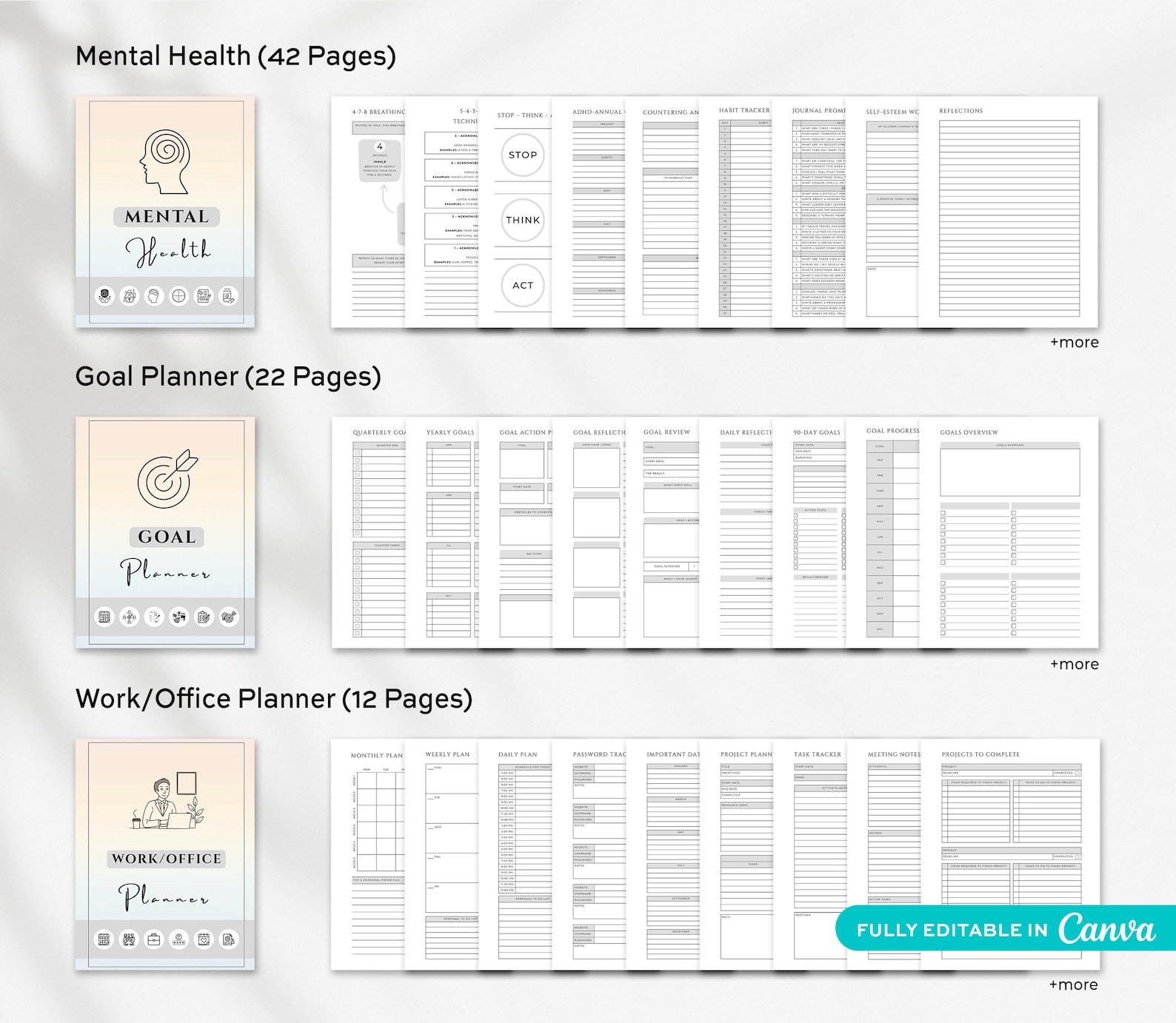 Adhd Planner Printable, Adhd Life Planner, Adhd Digital Planner, Adhd ...