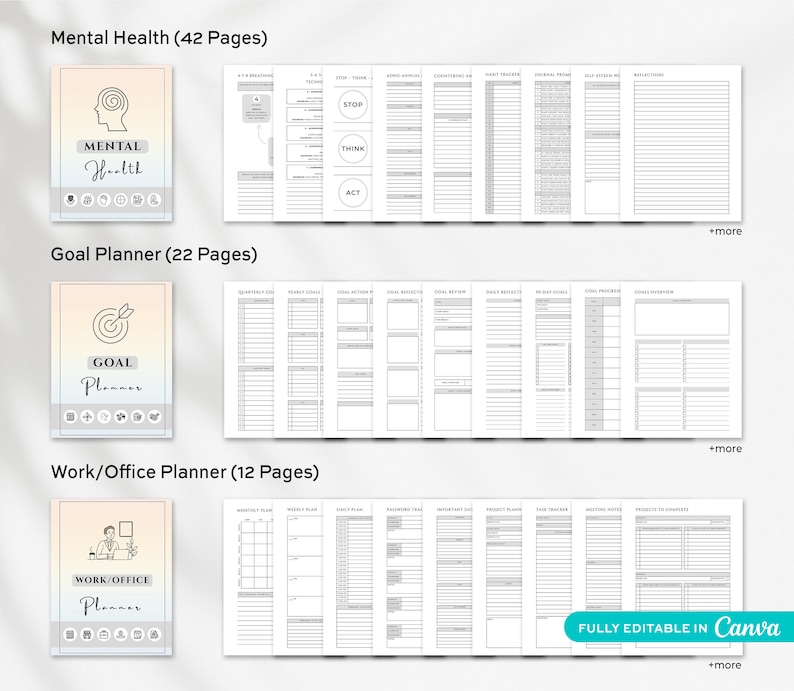Adhd Planner Printable, Adhd Life Planner, Adhd Digital Planner, Adhd ...