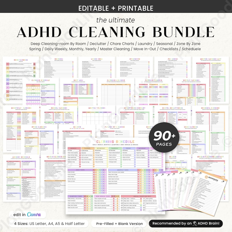 Printables House Cleaning - Etsy