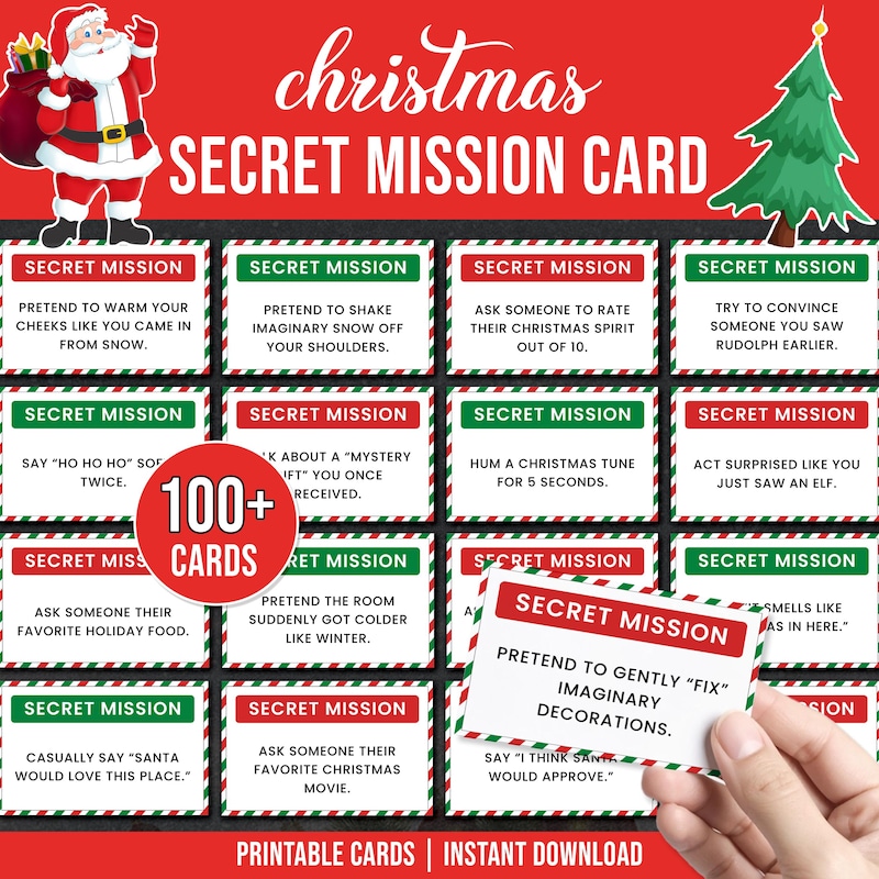 Secret Mission Card Game - Etsy