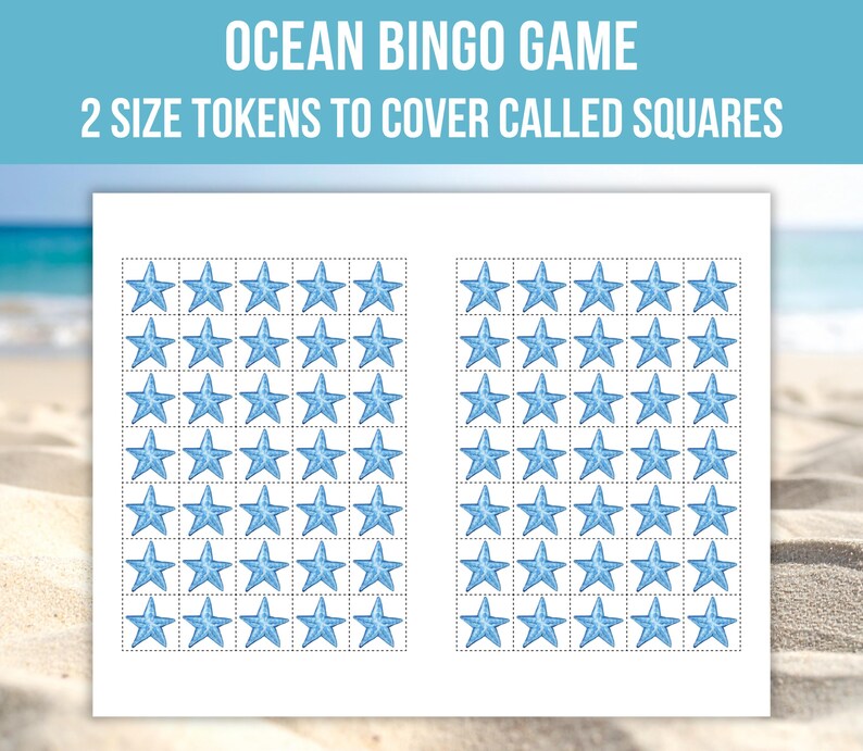 Ocean Bingo, 100 Ocean Bingo Cards, Printable Ocean Bingo, Kids Ocean ...