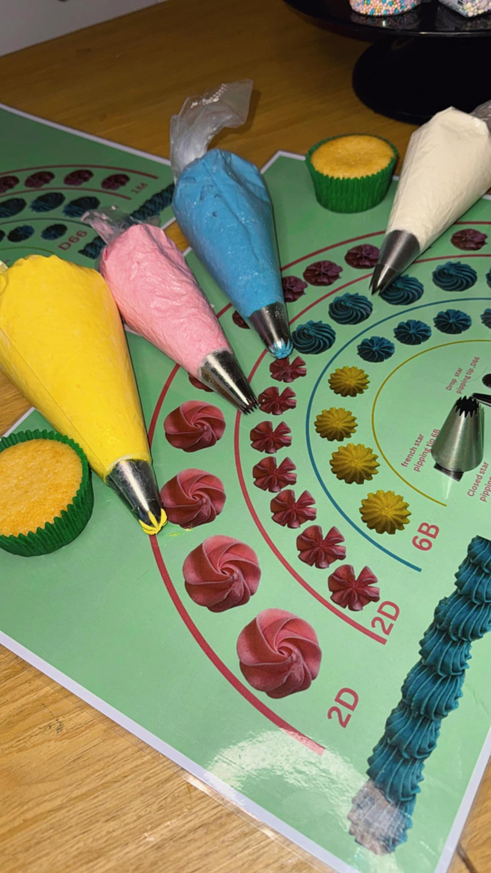 Cake Piping Practice Mat X-large Sheet - Etsy