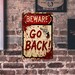 Scary Bloody Metal Horror Sign: Haunted House Halloween Decor - Etsy