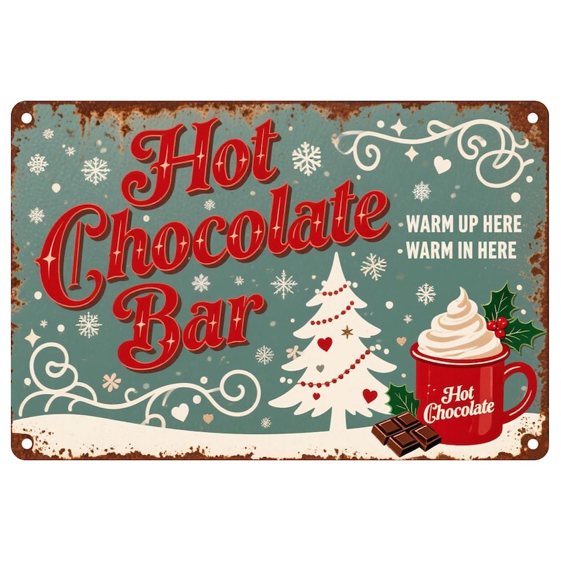 Chocolate Tin Signs - Etsy