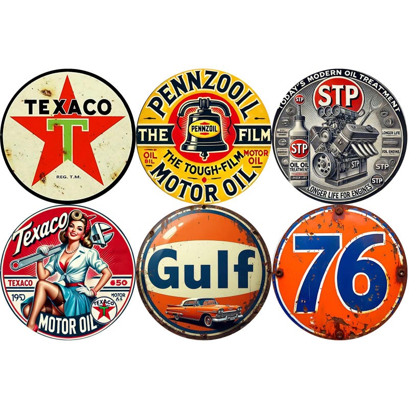 Retro Metal Garage Signs - Etsy