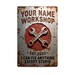 Custom Mechanic Tools Metal Sign, Mechanic Garage Metal LED Decor ...