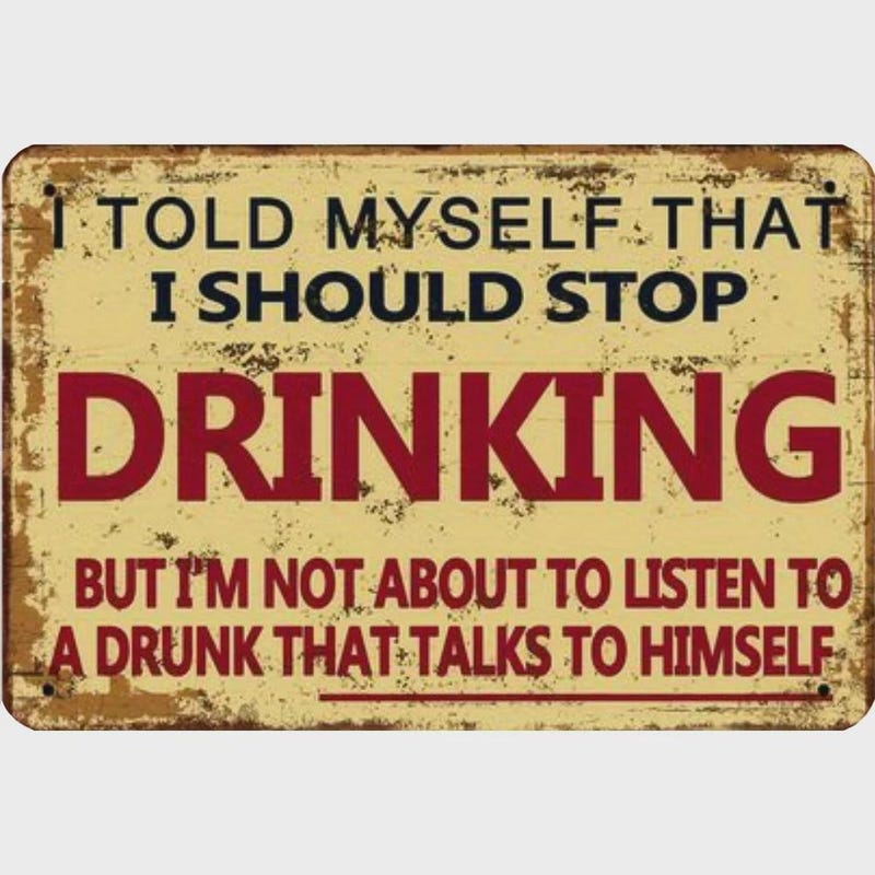 Funny Alcohol Sign - Etsy
